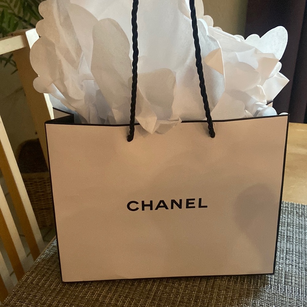 Authentic Paper Chanel Shopping Bag - Gem